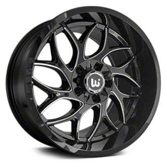 Western Wheels RAM 1500 DUKE Gloss Black with Milling Spokes 5-Lug ...