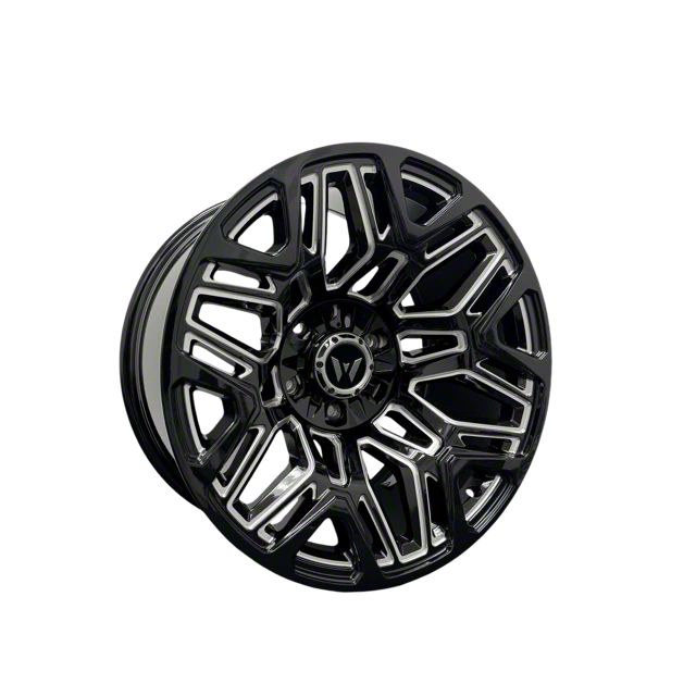 Western Wheels F-150 TUNDRA Gloss Black with Milling Spokes 6-Lug Wheel ...