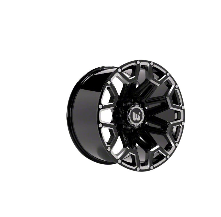 Western Wheels RAM 1500 BLAZE Gloss Black with Milling Spokes 5-Lug ...