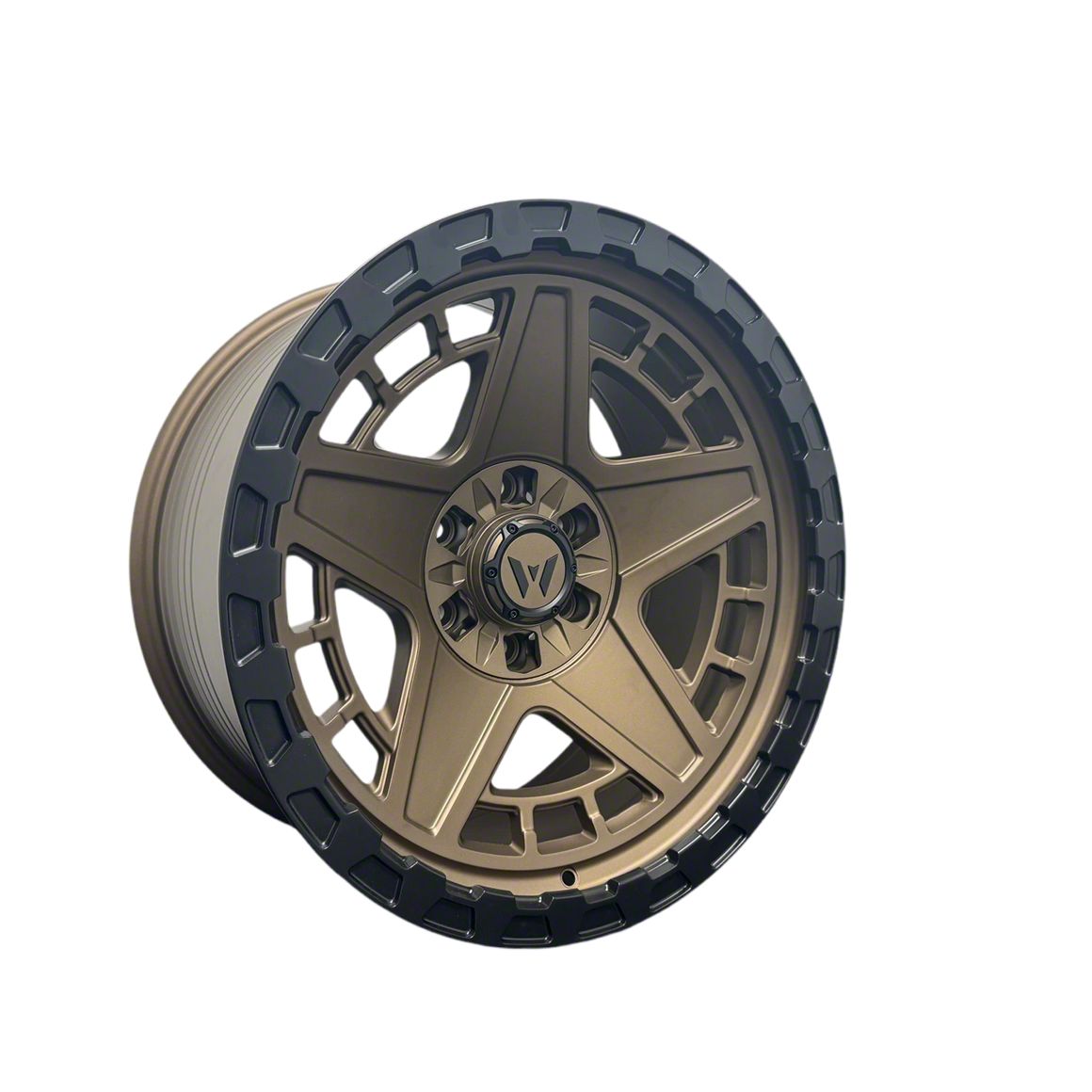 Western Wheels Ranger HU96 Satin Bronze Face 6-Lug Wheel; 20x10; -12mm ...