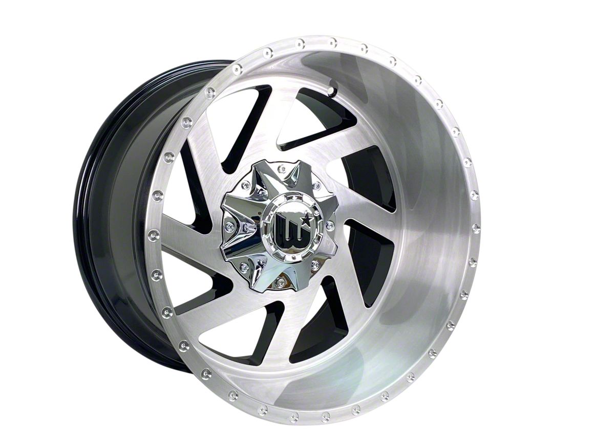 Western Wheels Silverado 2500 CACTUS Brush Face 8-Lug Wheel; 22x12 ...
