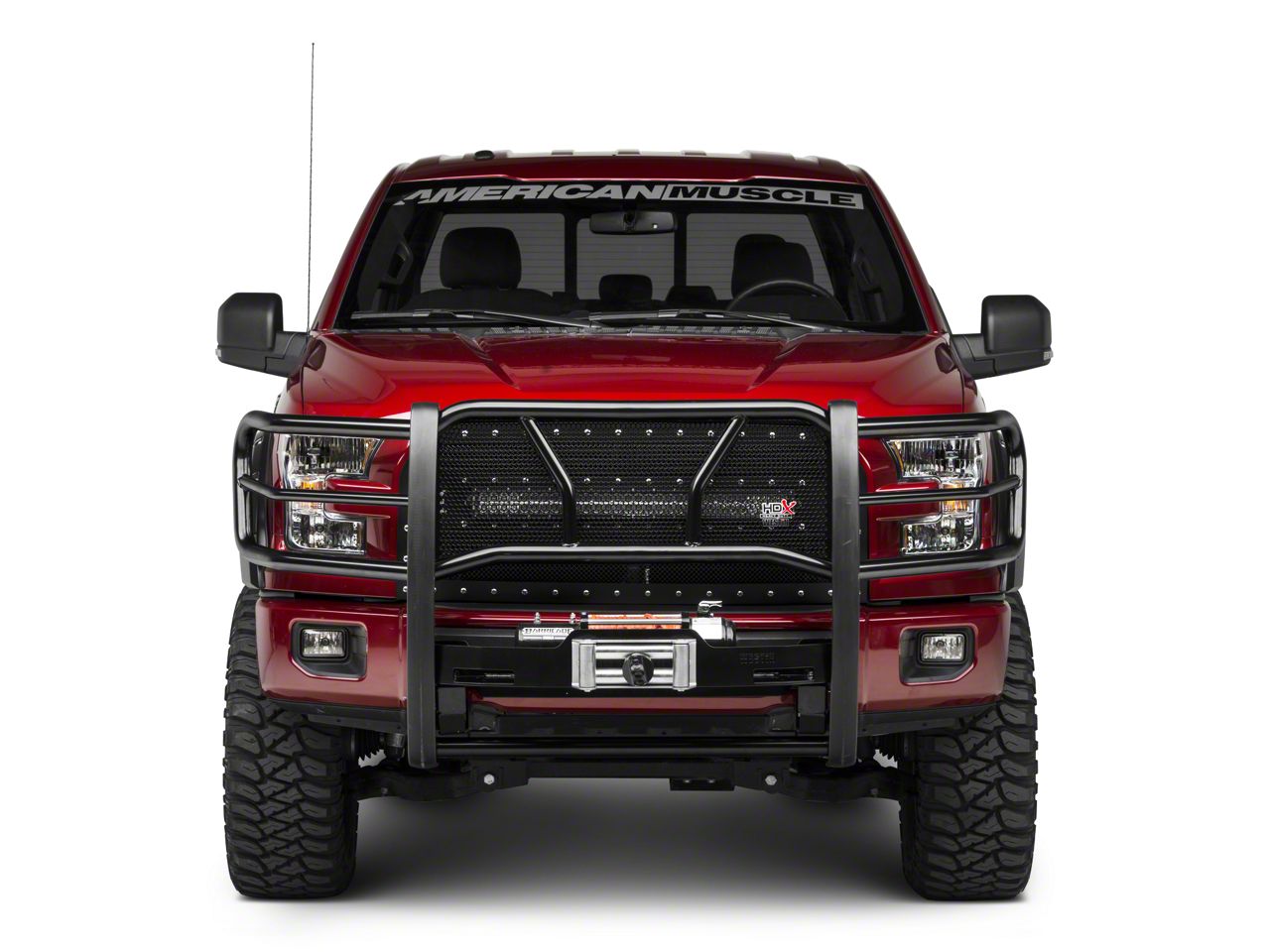 Westin F-150 HDX Winch Mount Grille Guard; Black 57-93835 (15-20 F-150 ...