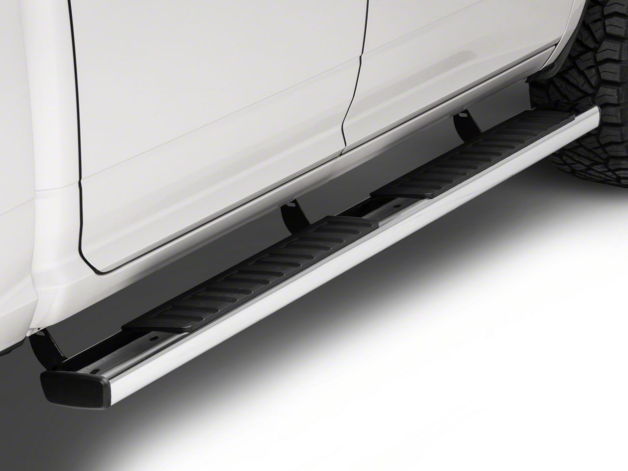 RAM 1500 R7 Nerf Side Step Bars; Stainless Steel (09-18 RAM 1500 Quad ...