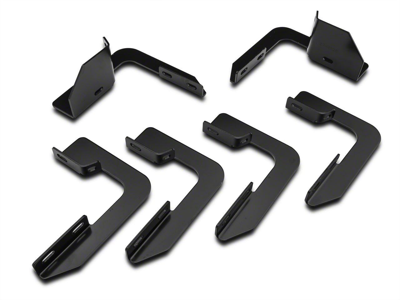 F-150 Molded/Sure Grip Running Board Mounting Kit; Black (09-14 F-150 ...