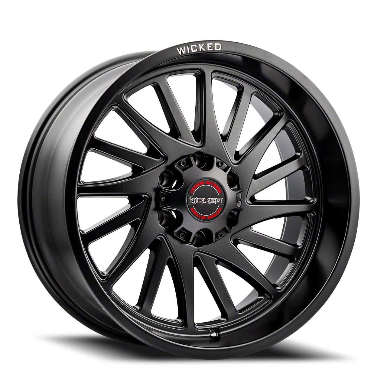 Wicked Offroad Sierra 1500 W936 Satin Black Milled 6-Lug Wheel; 20x10 ...