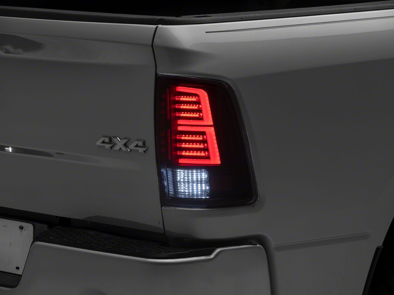 RAM 1500 Sequential LED Tail Lights; Black Housing; Clear Lens (09-18 ...