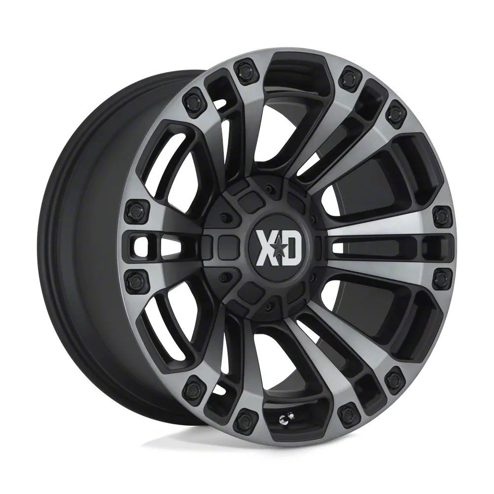 XD Sierra 3500 Bully Satin Black with Reinforcing Ring 8-Lug Wheel ...