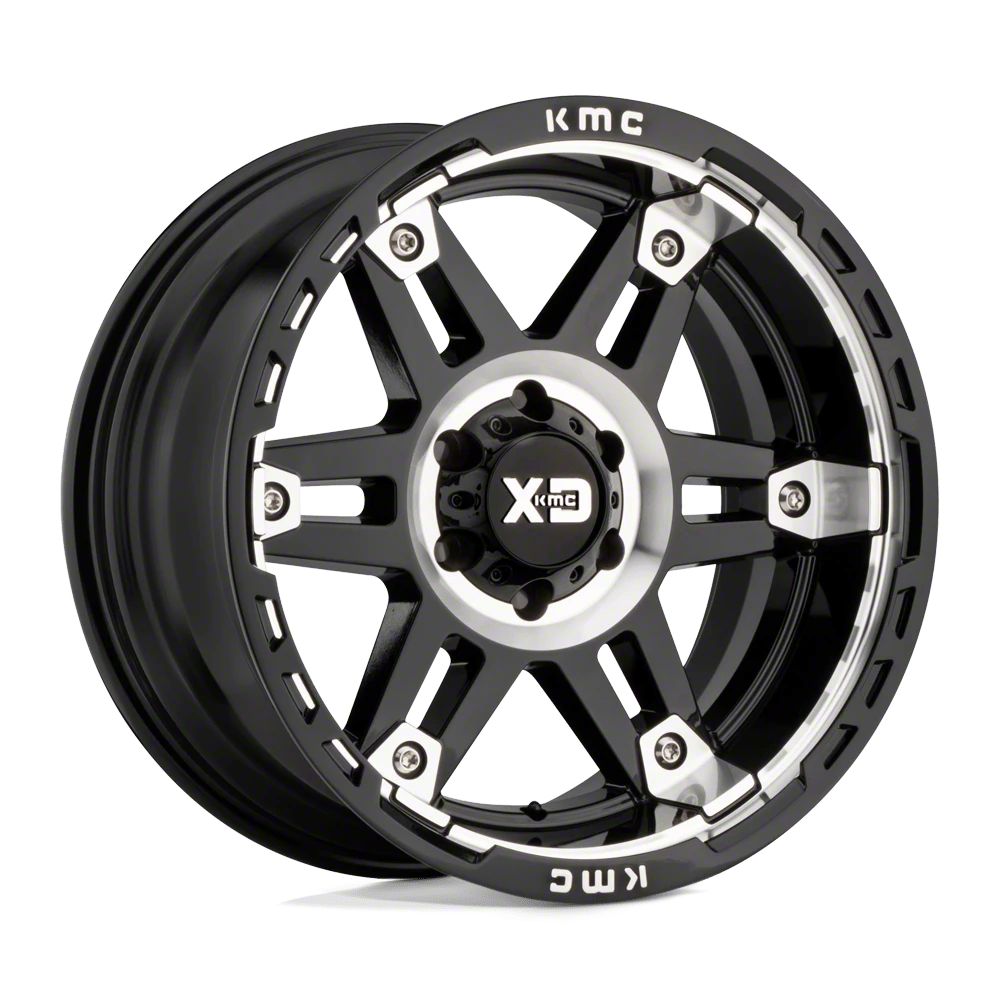 XD Silverado 2500 Spy II Gloss Black Machined 8-Lug Wheel; 20x10; -18mm ...
