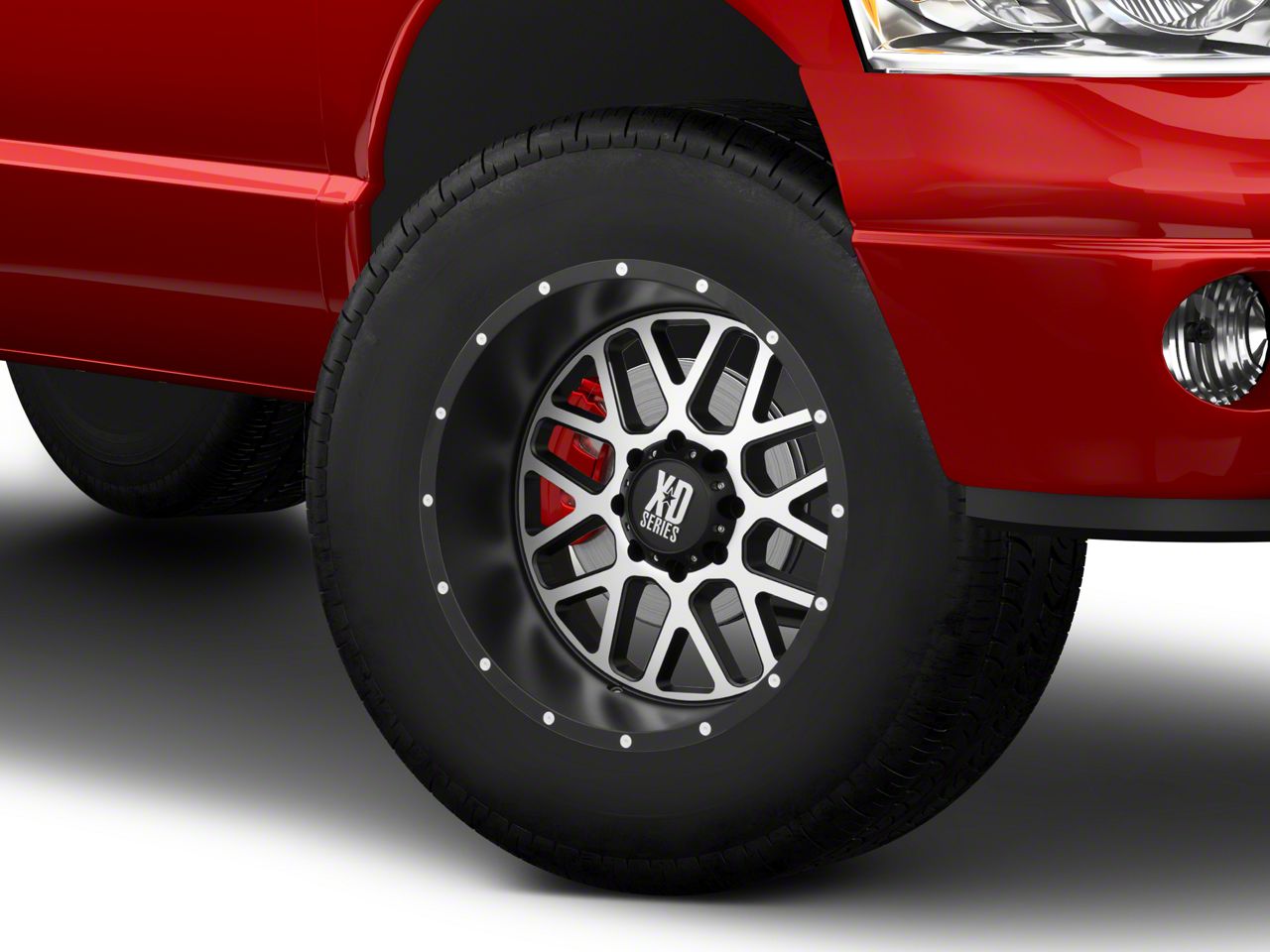XD RAM 2500 Grenade Satin Black Machined Face 8-Lug Wheel; 18x9; -12mm ...