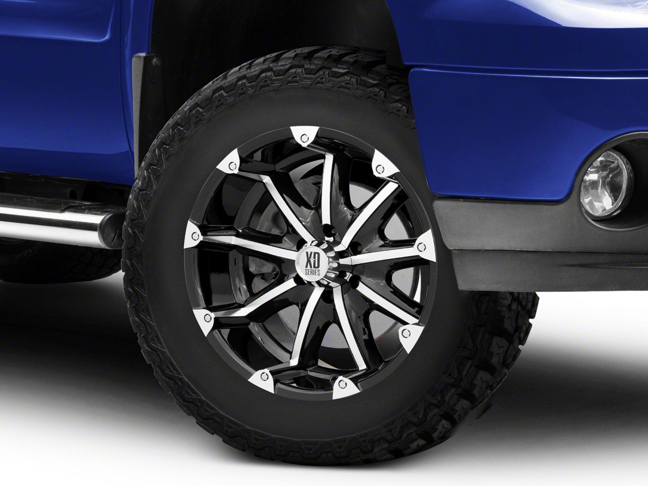 XD Sierra 1500 Badlands Gloss Black Machined 6-Lug Wheel; 18x9; 18mm ...
