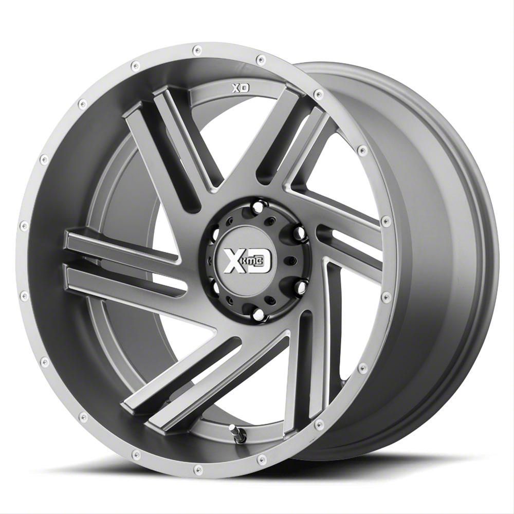 XD Sierra 1500 Swipe Satin Gray Milled 6-Lug Wheel; 17x9; 30mm Offset ...