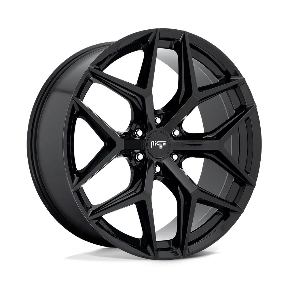 XD Silverado 1500 Gunner Gloss Black Milled 6-Lug Wheel; 22x12; -44mm ...