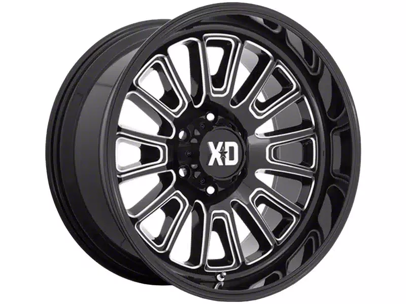 XD Silverado 1500 Rover Gloss Black Milled 6-Lug Wheel; 22x10; -18mm ...