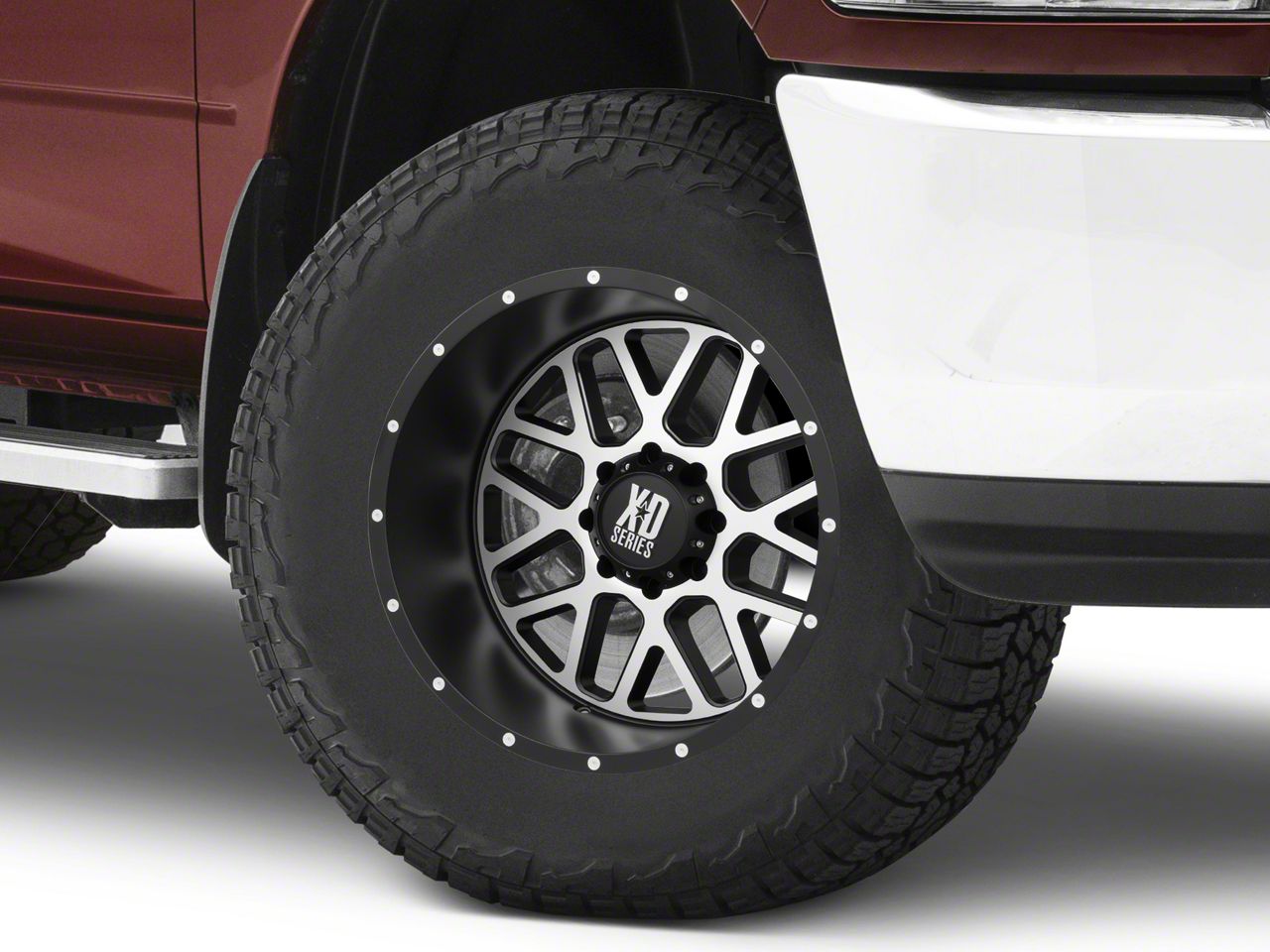 XD RAM 2500 Grenade Satin Black Machined Face 8-Lug Wheel; 18x9; -12mm ...
