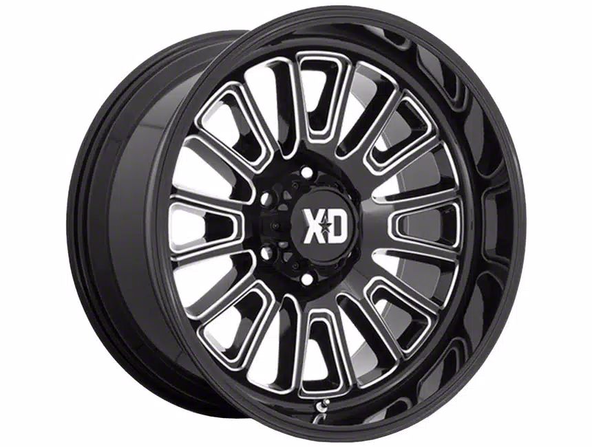 XD F-250 Super Duty Rover Gloss Black Milled 8-Lug Wheel; 20x10; -18mm ...