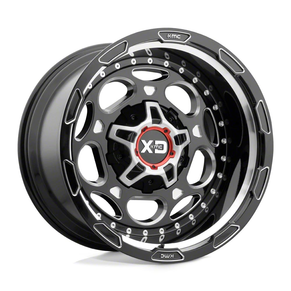 XD F-150 Demodog Gloss Black Milled 6-Lug Wheel; 20x12; -44mm Offset ...