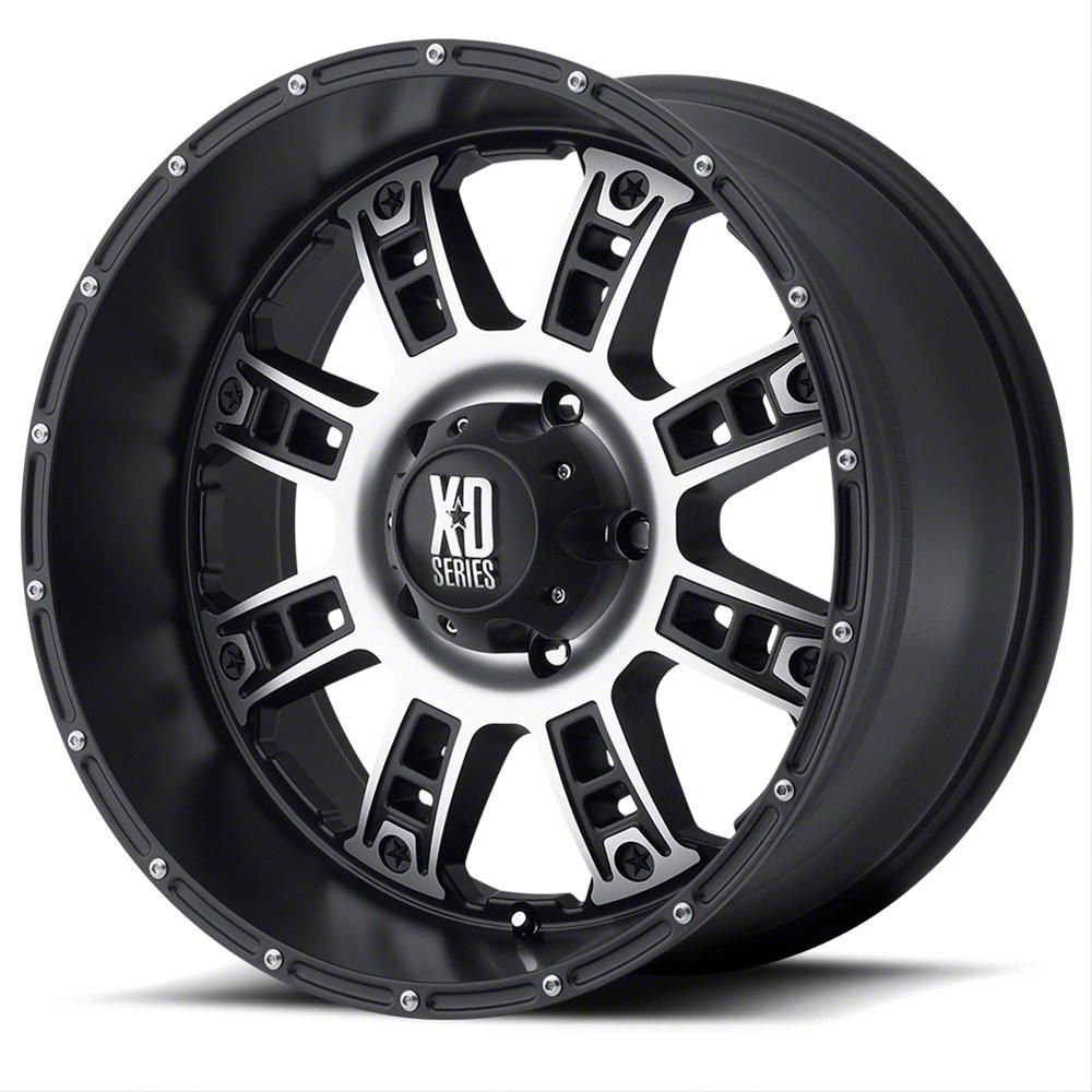 XD Ranger Riot Matte Black Machined 6-Lug Wheel; 20x12; -44mm Offset ...
