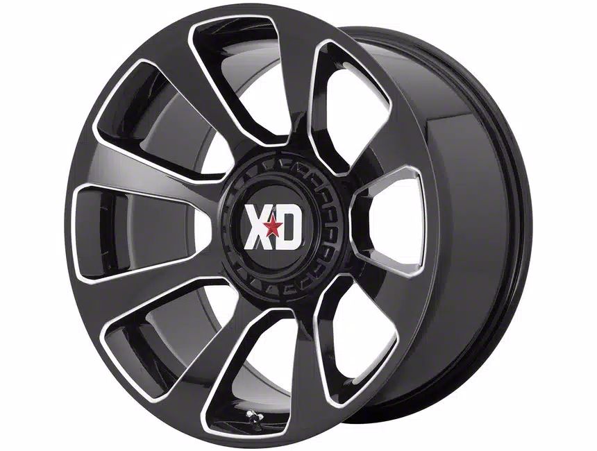 XD RAM 1500 Reactor Gloss Black Milled 5-Lug Wheel; 20x10; -18mm Offset ...