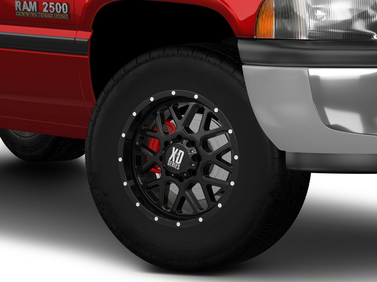 XD RAM 2500 Grenade Gloss Black 8-Lug Wheel; 17x9; -12mm Offset ...