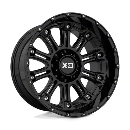 XD F-250 Super Duty Hoss II Gloss Black 8-Lug Wheel; 22x12; -44mm ...