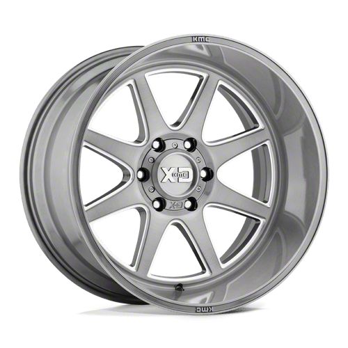 XD F-350 Super Duty Pike Titanium Brushed Milled 8-Lug Wheel; 20x9; 18mm Offset XD84429087618 ...