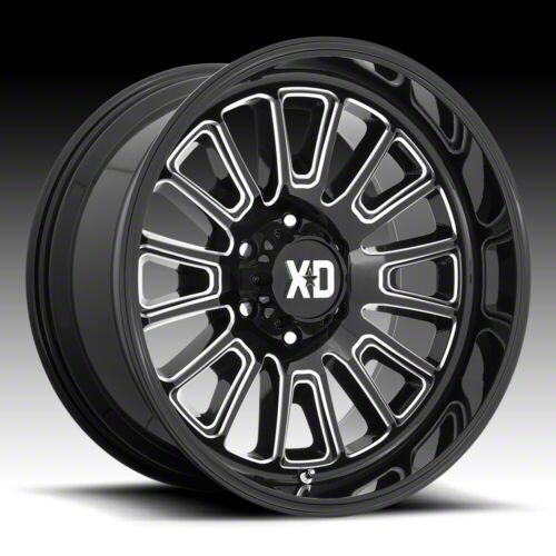 XD Sierra 1500 Rover Gloss Black Milled 6-Lug Wheel; 22x12; -44mm ...