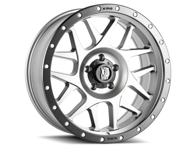 XD Sierra 1500 Bully Matte Gray with Black Ring 6-Lug Wheel; 18x9; 18mm ...