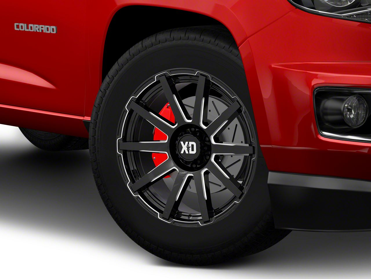 XD Canyon Outbreak Gloss Black Milled 6-Lug Wheel; 20x9; 30mm Offset ...