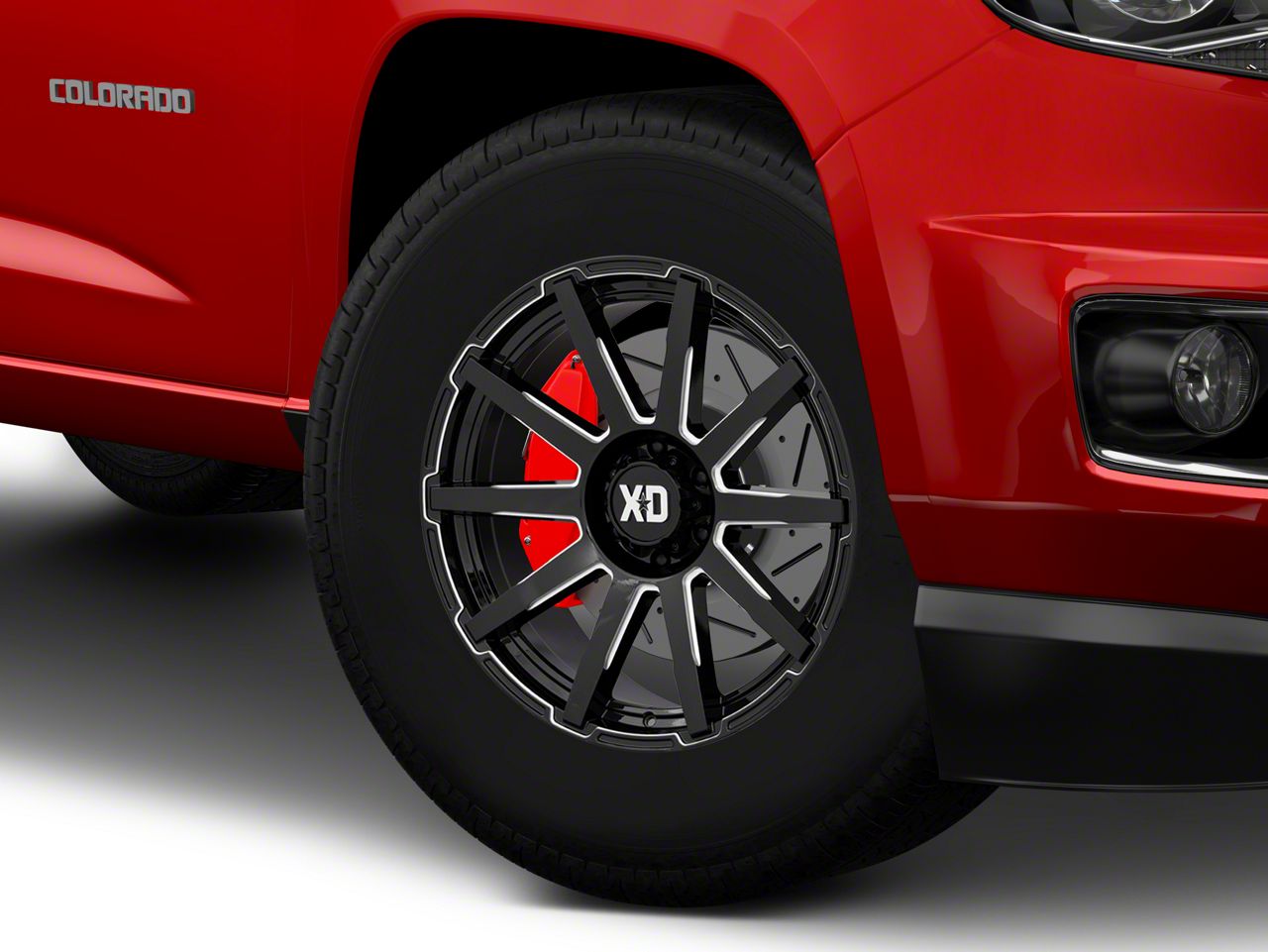 XD Canyon Outbreak Gloss Black Milled 6-Lug Wheel; 18x9; 12mm Offset ...