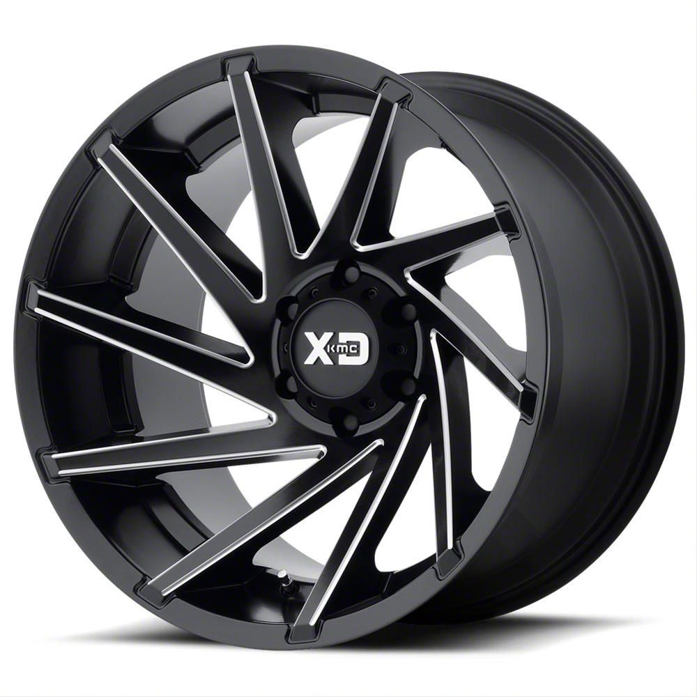 XD Colorado Cyclone Satin Black Milled 6-Lug Wheel; 18x9; 18mm Offset ...