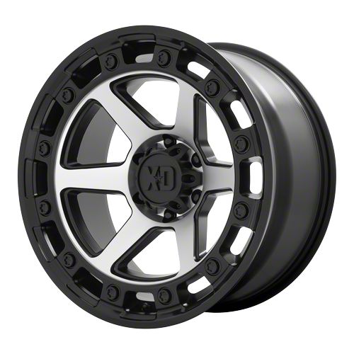 XD Colorado Raid Satin Black Machined 6-Lug Wheel; 20x10; -18mm Offset ...