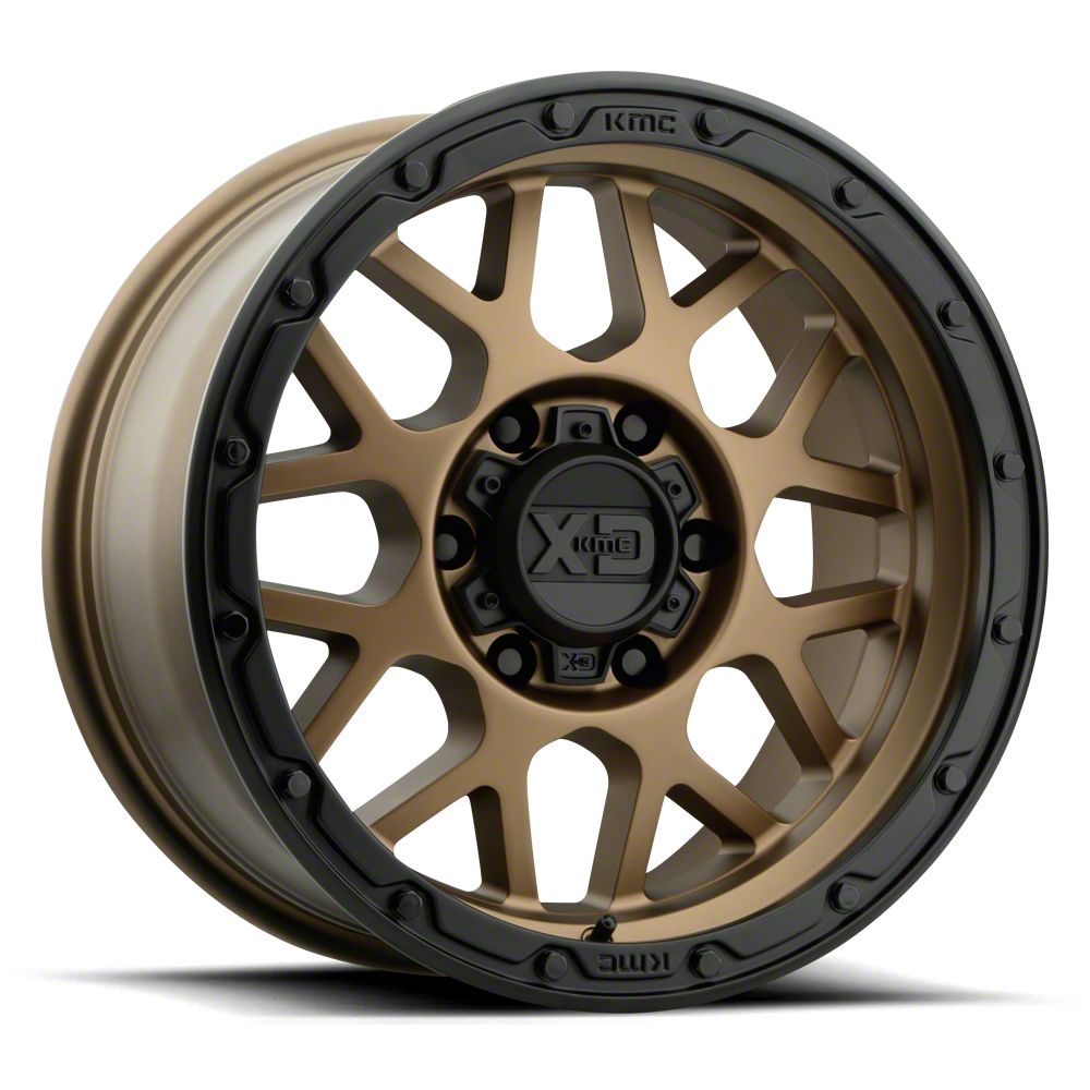 XD F-150 Grenade OR Matte Bronze with Matte Black Lip 6-Lug Wheel; 20x9 ...
