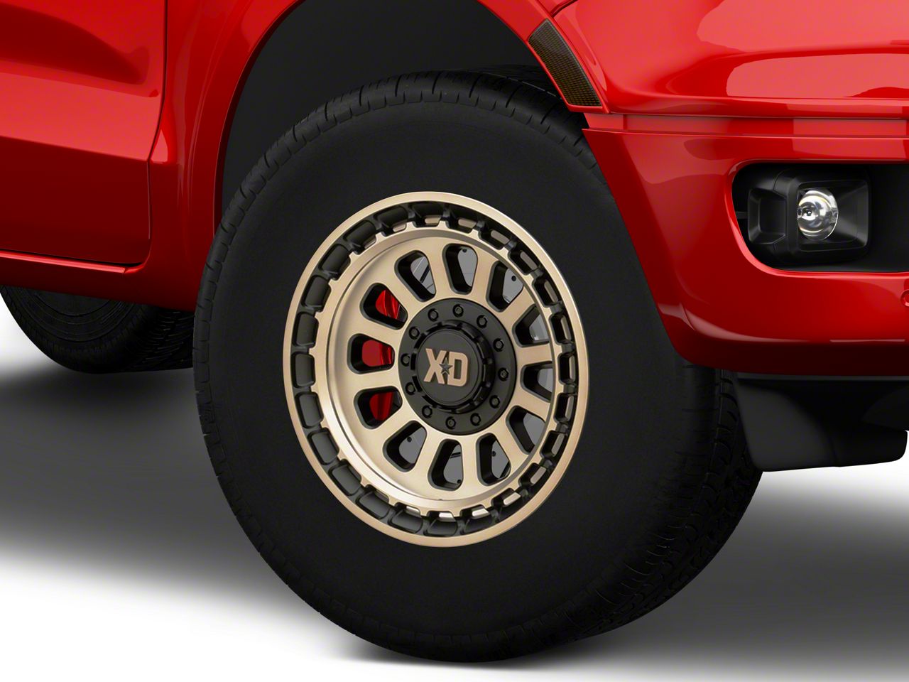 XD Ranger Omega Satin Black with Bronze Tint 6-Lug Wheel; 17x9; 18mm ...