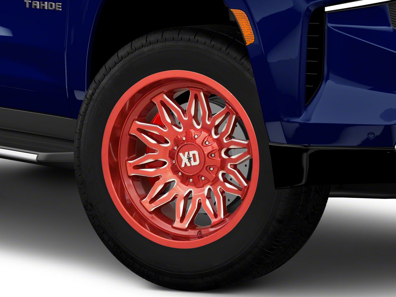XD Tahoe Gunner Candy Red Milled 6-Lug Wheel; 20x10; -18mm Offset ...