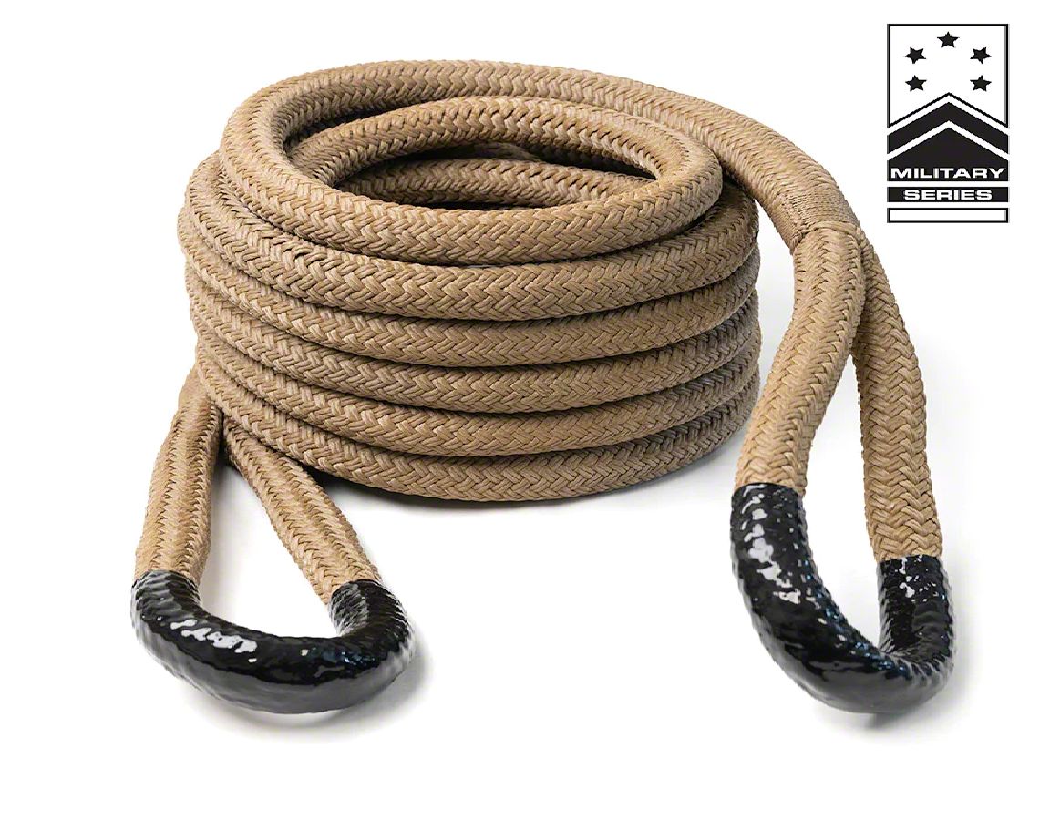 Yankum Ropes Silverado 2500 3/4-Inch x 30-Foot Kinetic Rope; Desert Tan ...