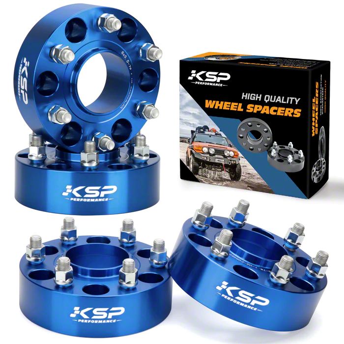 Yukon 2-Inch Pro Billet Wheel Spacers; Blue (07-25 Yukon) - Free Shipping