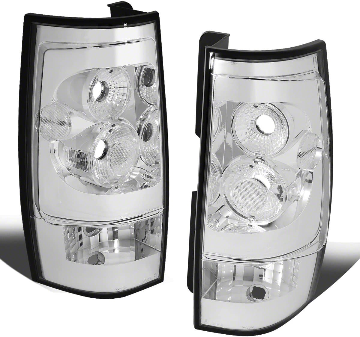 Yukon Altezza Style Tail Lights; Chrome Housing; Clear Lens (07-14 ...