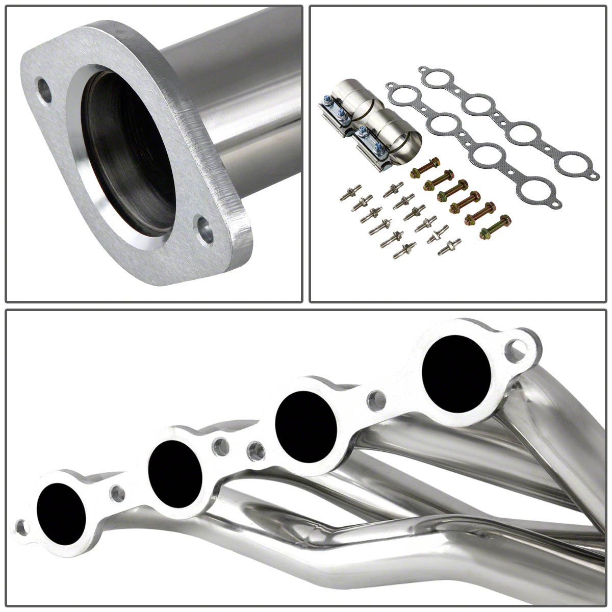 Yukon Long Tuber Header with Y-Pipe; Stainless Steel (07-14 Yukon ...