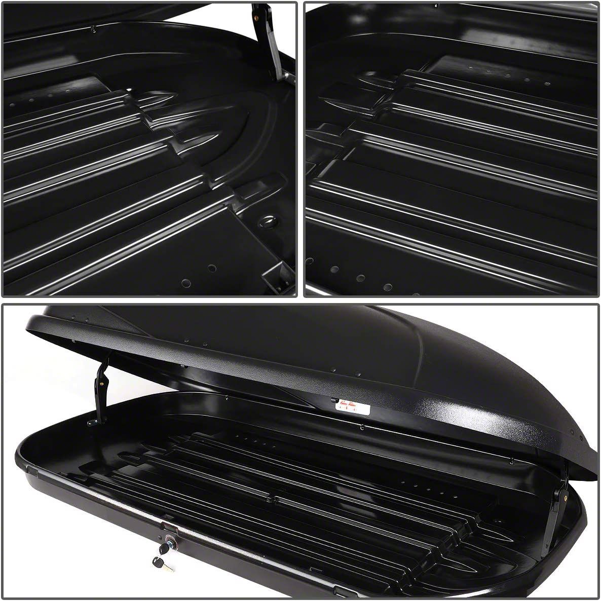 Yukon Roof Rack Cross Bars with Lockable Cargo Box; Black (15-20 Yukon ...