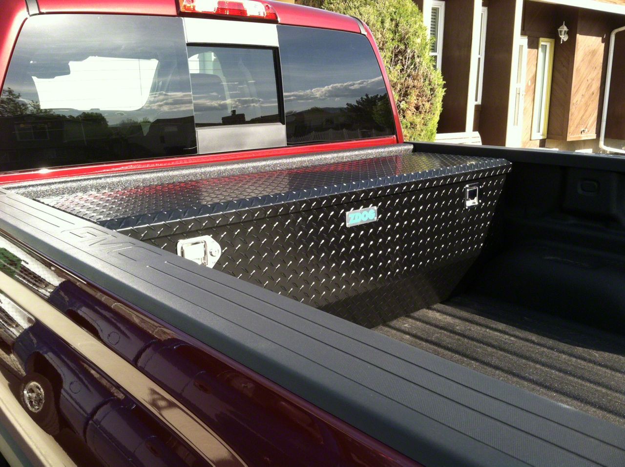 ZDOG Silverado 1500 Single Lid Flush Mount Tool Box Black GF5 2000 14 18 Silverado 1500 Crew Cab w 5.80 Foot Short Box Free Shipping