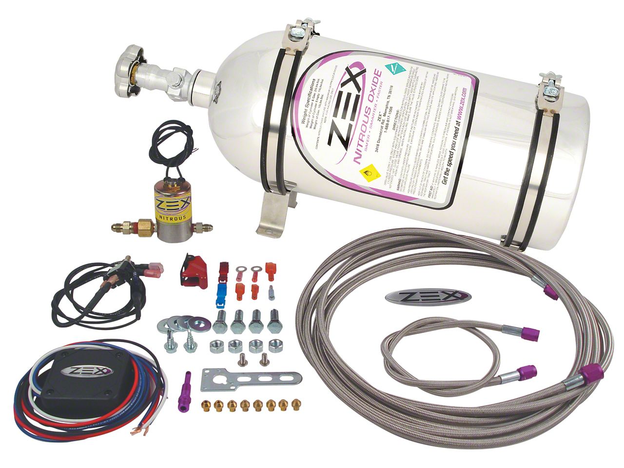 ZEX F-350 Super Duty Wet Injected Nitrous System with Polished Bottle ...