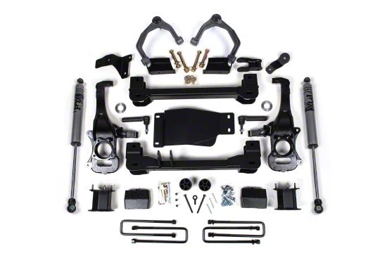 Zone Offroad Silverado 1500 4-Inch Suspension Lift Kit with FOX Shocks ...