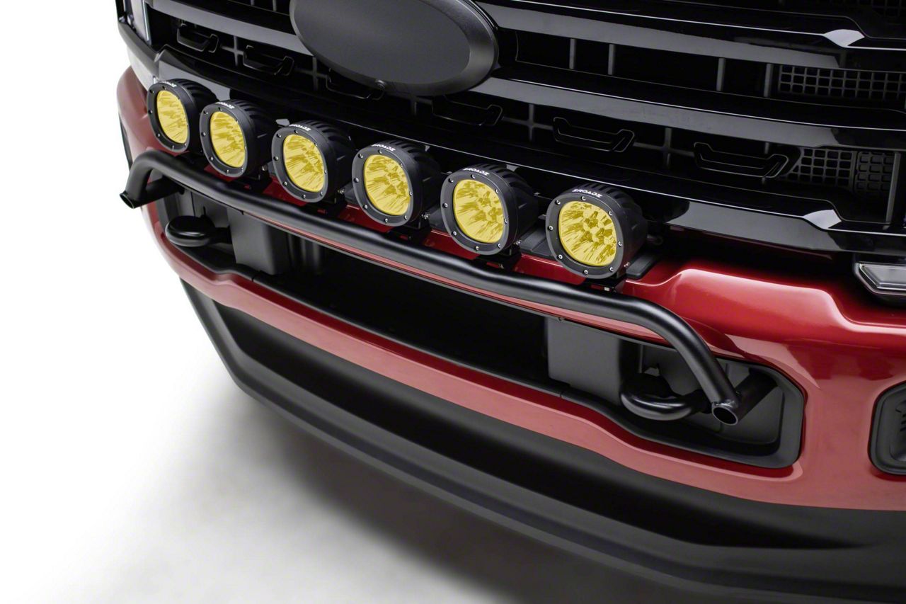 ZRoadz F-350 Super Duty 4-Inch Amber LED Pod Lights with Top Bumper ...