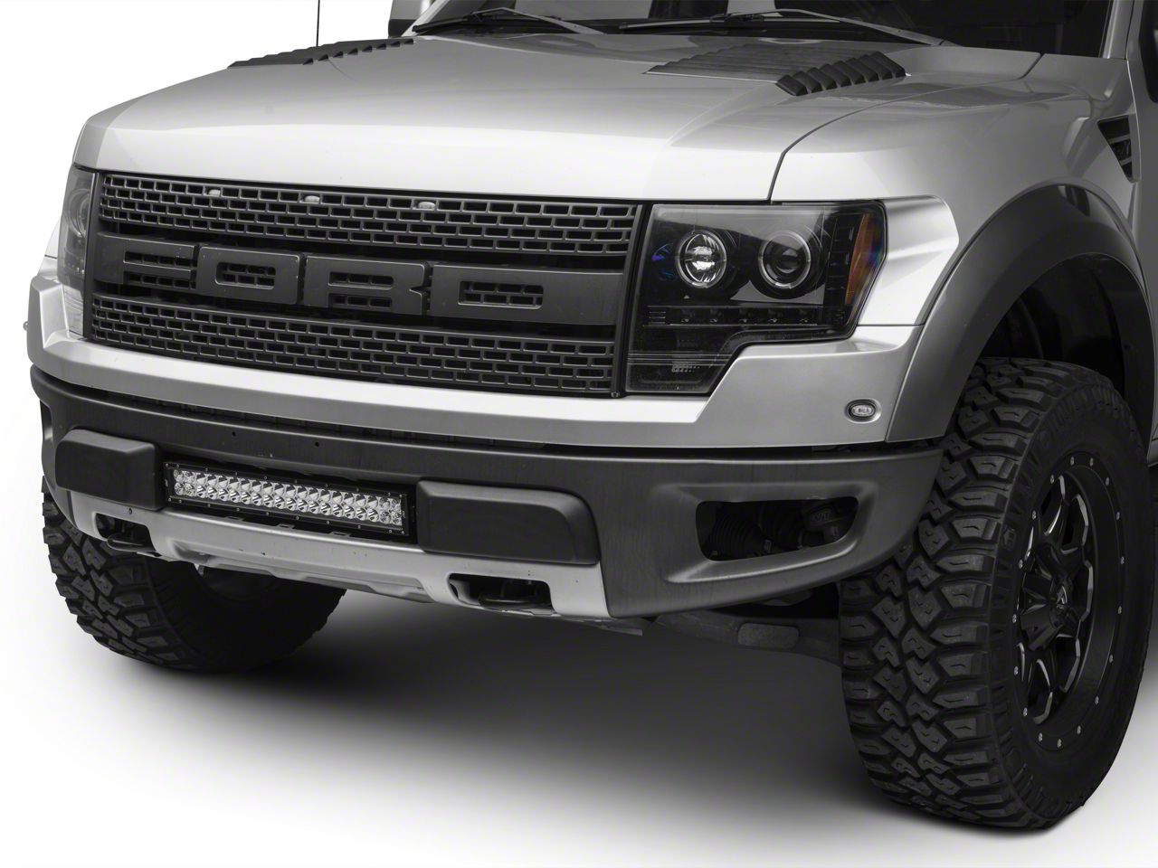 ZRoadz F-150 20 in. LED Light Bar w/ Lower Grille Mounting Brackets ...