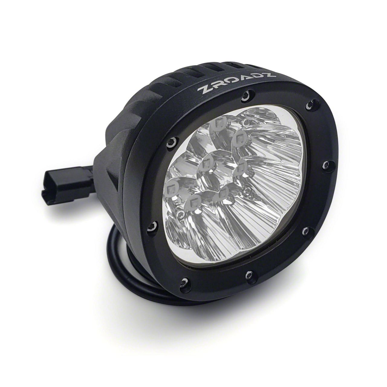 ZRoadz Sierra 3500 R1 Series 4-Inch Round Bright White LED Light; Flood ...
