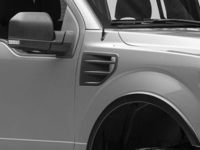 Air Design F-150 Fender Vents; Satin Black FO20A17 (15-20 F-150 ...