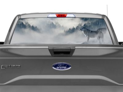 SEC10 F-150 Perforated Wolf Rear Window Decal T542475 (97-25 F-150 ...