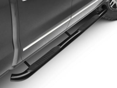 Barricade Silverado 1500 3-Inch Side Step Bars; Rocker Mount; Black ...