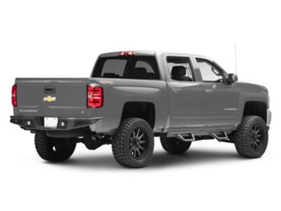 Barricade Silverado 1500 Pre-Runner Rear Bumper with LED Fog Lights ...