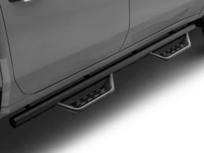 Barricade Silverado 3500 Tubular Drop Steps; Fine Textured Black Finish ...
